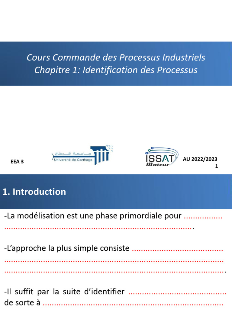Cours 1 CPI EEA3 - Troué | PDF
