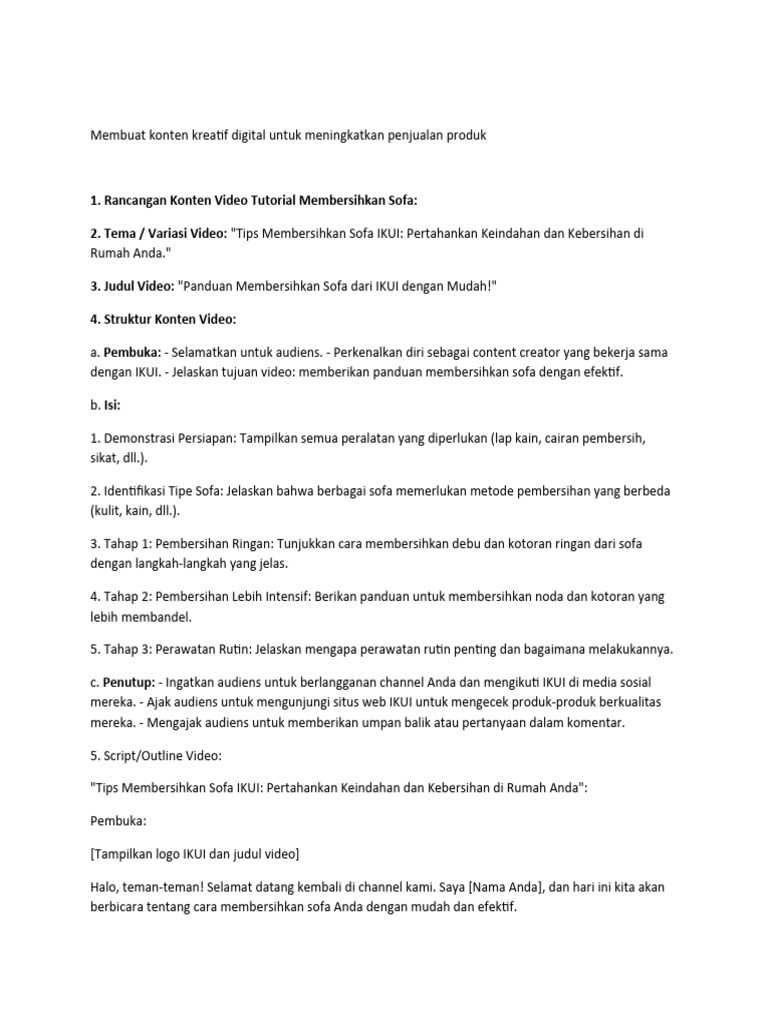 Membuat Rancangan Konten Kreatif Digital | PDF