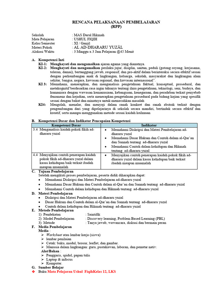 RPP 4 - Kelas 11 | PDF | Sains & Matematika