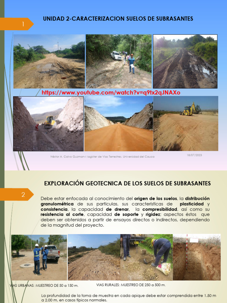 Unidad 2 - Subrasante | PDF | Deformación (ingeniería) | Rigidez