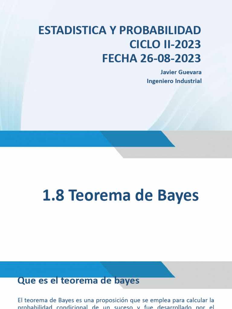 Teorema de Bayes | PDF Teorema de Bayes | PDF
