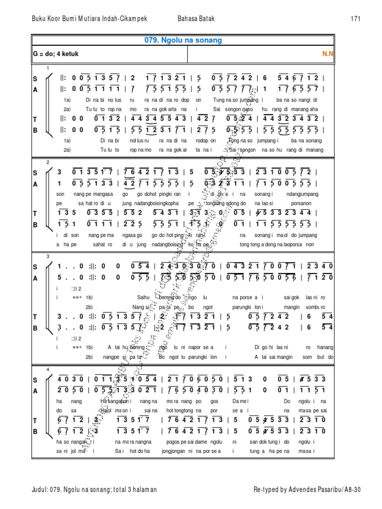 079 Ngolu Na Sonang | PDF