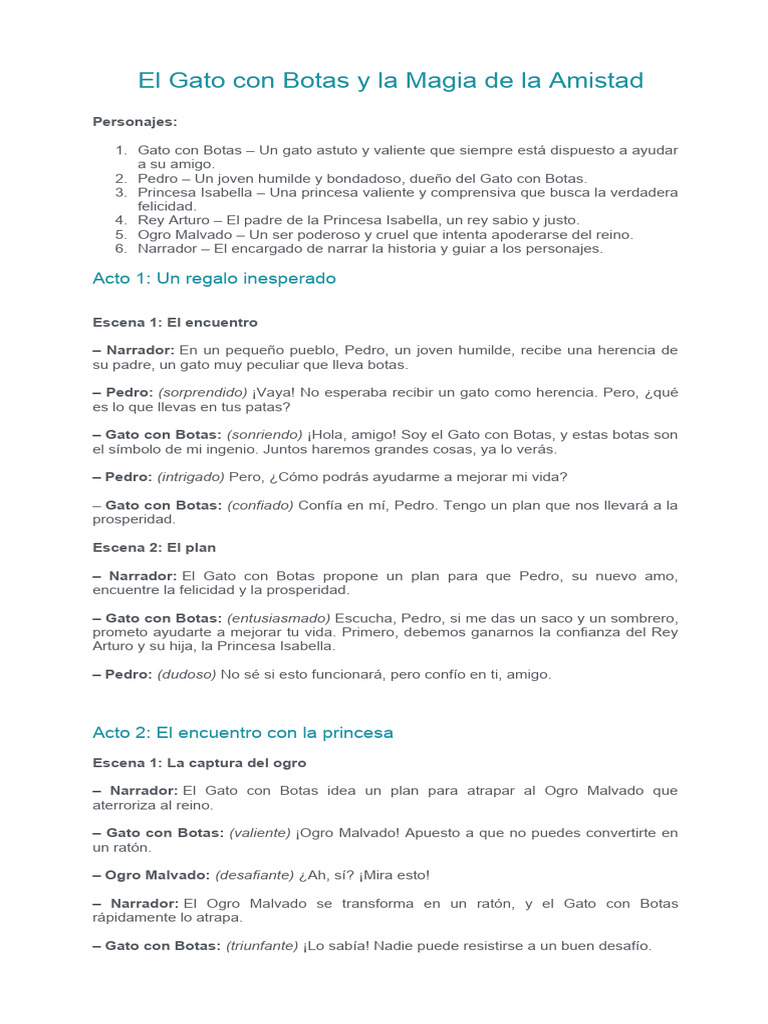 El Gato con botas | PDF