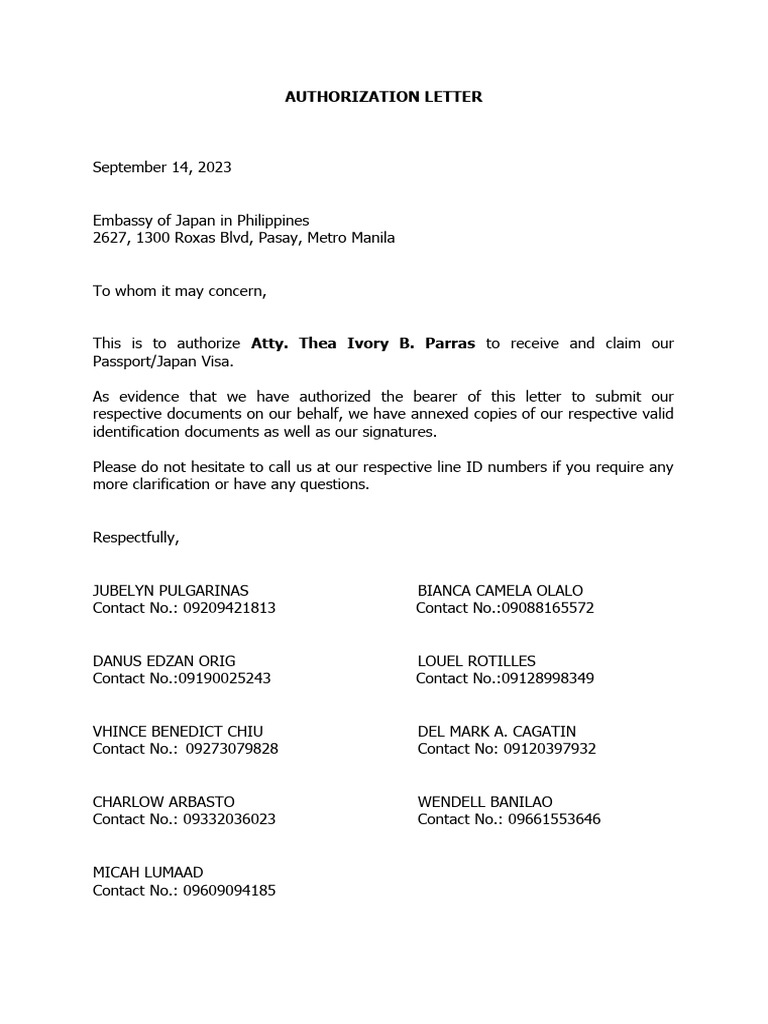 AUTHORIZATION-LETTER-FOR-JPN-to Claim | PDF