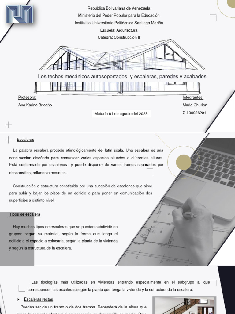 Construccion II, Actividad II, Corte II | PDF | Hormigón | Escalera