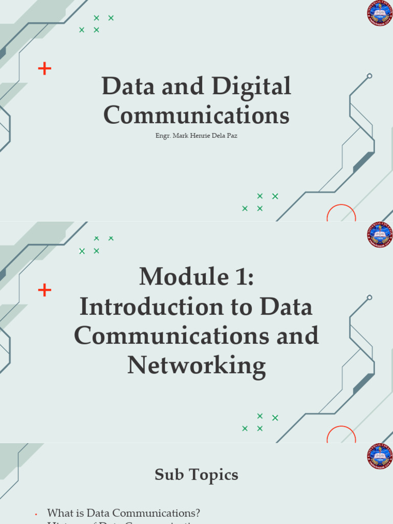 DDC - Module 1 | PDF | Telecommunications | Computer Network