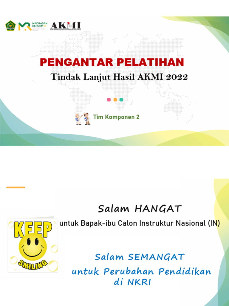 Overview Pelatihan Tindak Lanjut Hasil AKMI 2022 | PDF