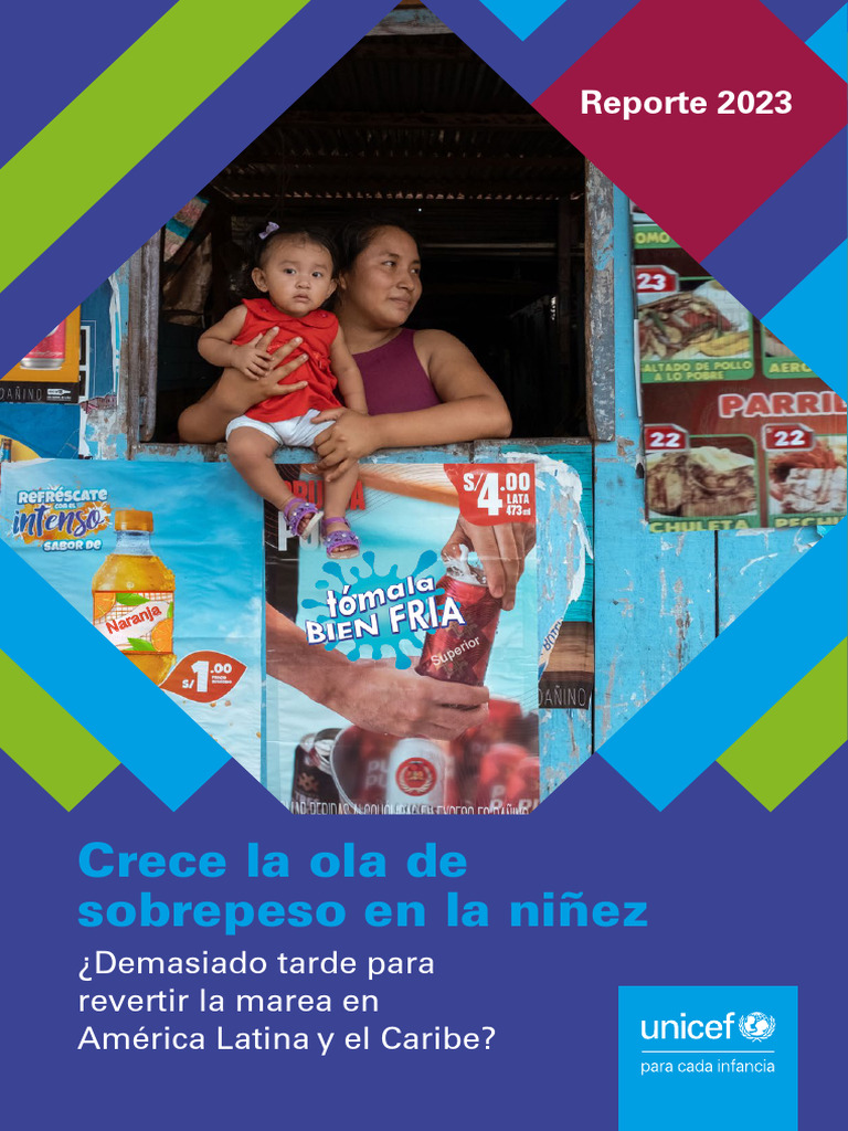 Reporte sobrepeso ninez america latina caribe 2023 UNICEF.pdf | PDF | Obesidad | Obesidad infantil