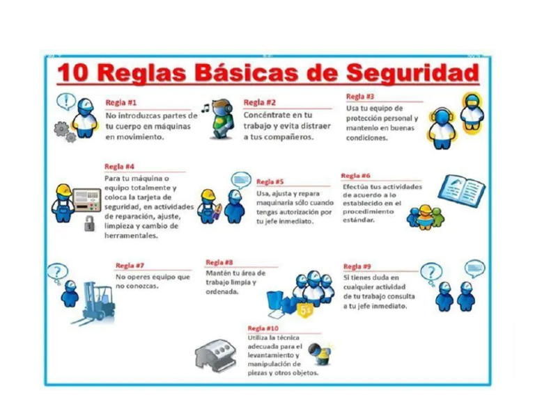 Reglas de Seguridad Uso de Maquinas | PDF