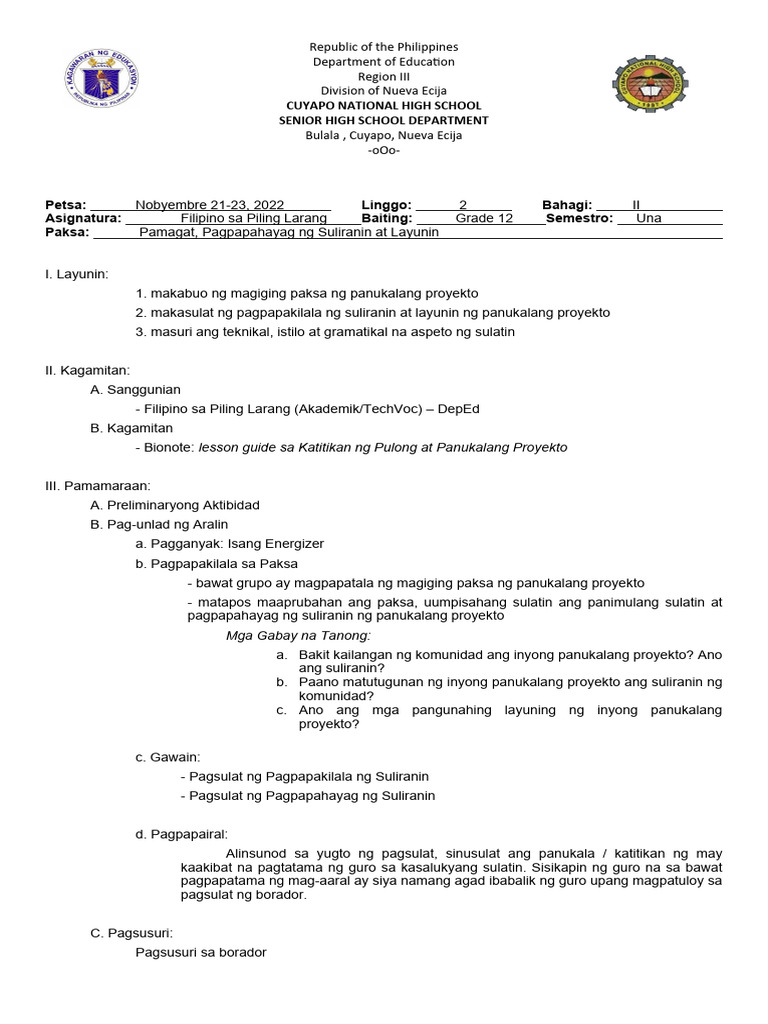 2nd Grad Week 2 Session 1 | PDF