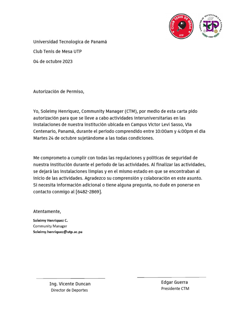 CARTA CTM | PDF
