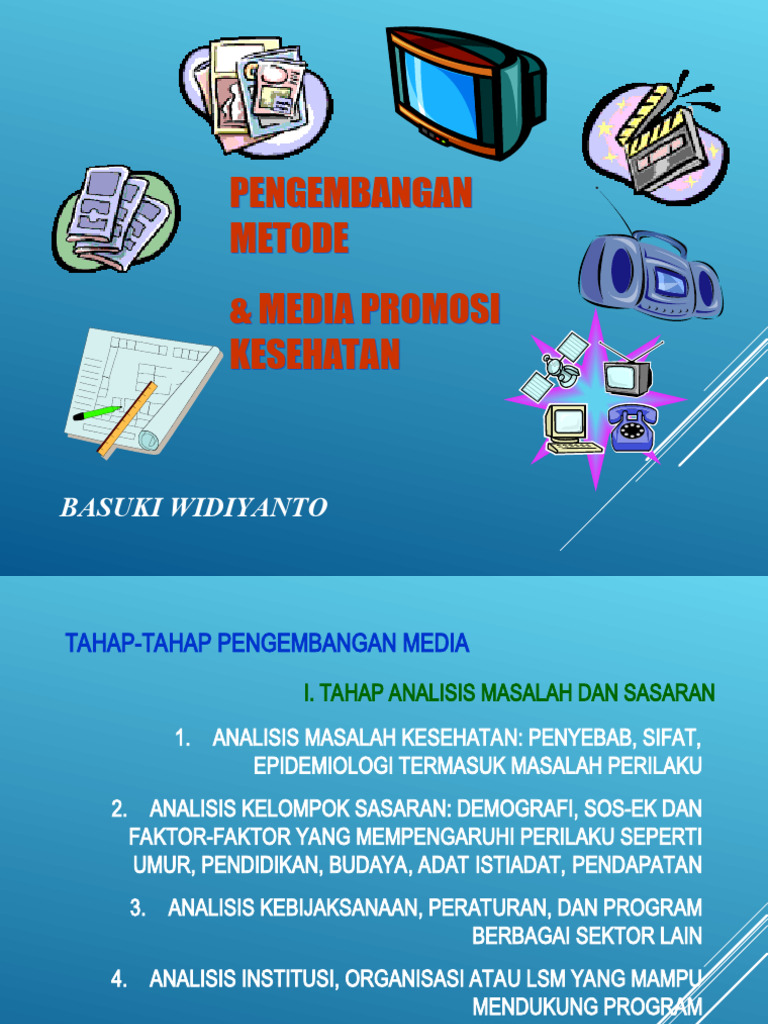 Metode & Media Promosi Kesehatan | PDF | Ilmu Sosial | Seni