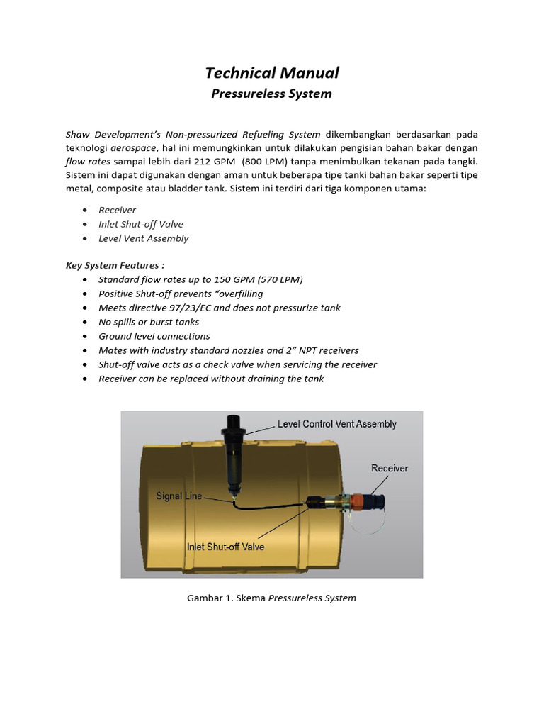 Manual Pressureless System Shaw | PDF