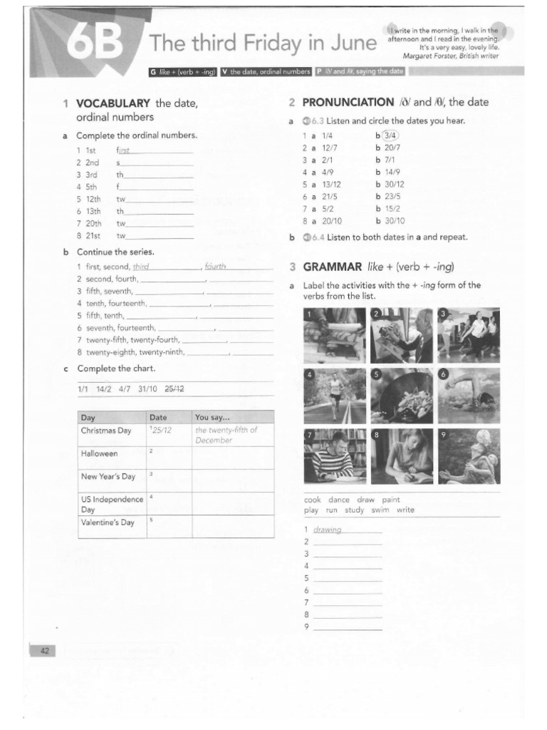 Homework #22 - ENGLISH FILE A1 A2 | PDF