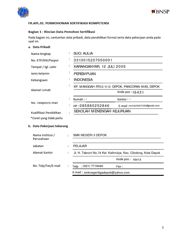 Apl 01 - Akl 2324 Suci Aulia | PDF