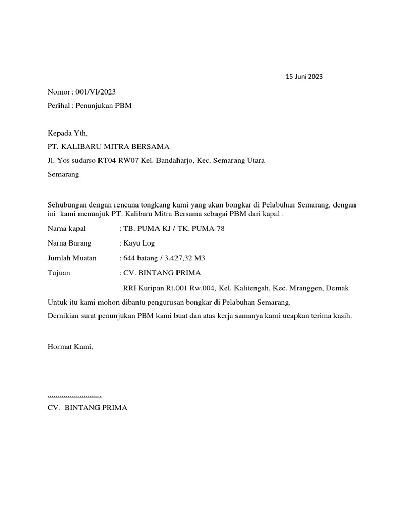 Contoh Draft SPK KMB | PDF