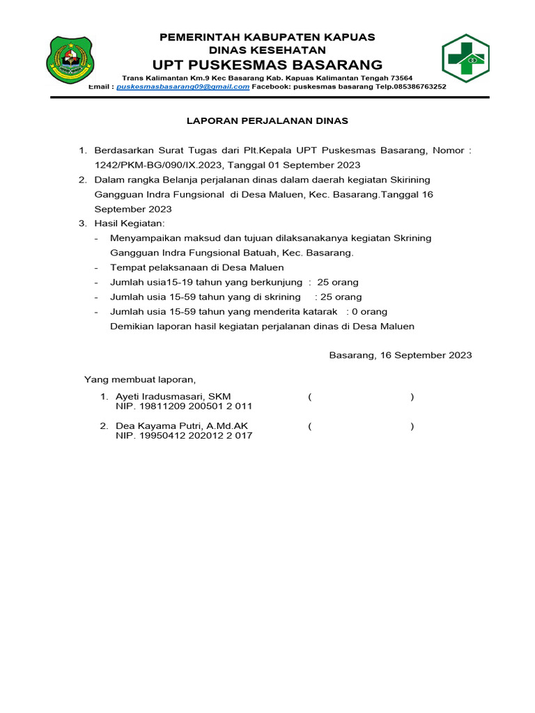 Laporan Perjadin 2023 | PDF