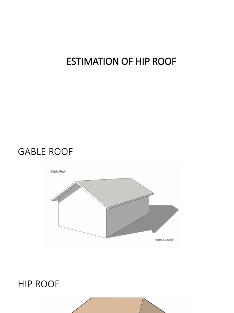 Hip Roof Calculation and Measurements | PDF