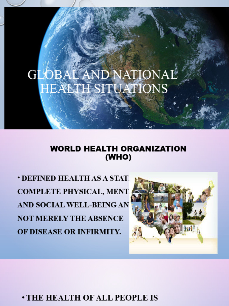 Global and National Health Overview | PDF