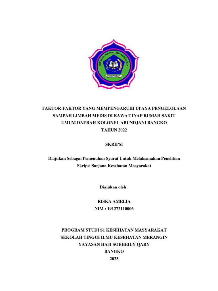 Skripsi Riska Amelia | PDF | Sains & Matematika