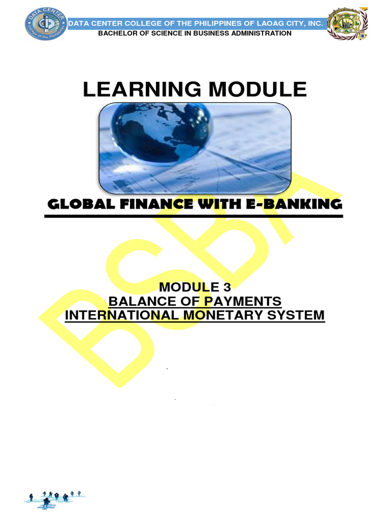 Module 3 Global Finance With e Banking | PDF | Balance Of Payments ...