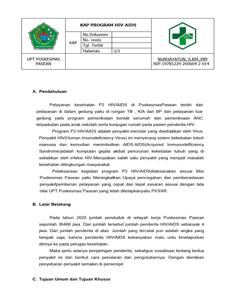 Kap Hiv 2024 | PDF | Pengembangan Diri | Kesehatan Holistik