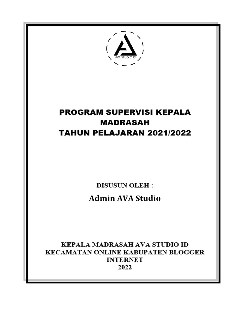 Supervisi Kepala Madrasah 2021/2022 | PDF | Komputer