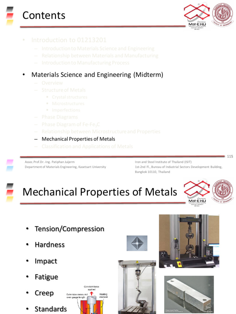 Mechanical Properties of Metals | PDF | Deformation (Engineering ...