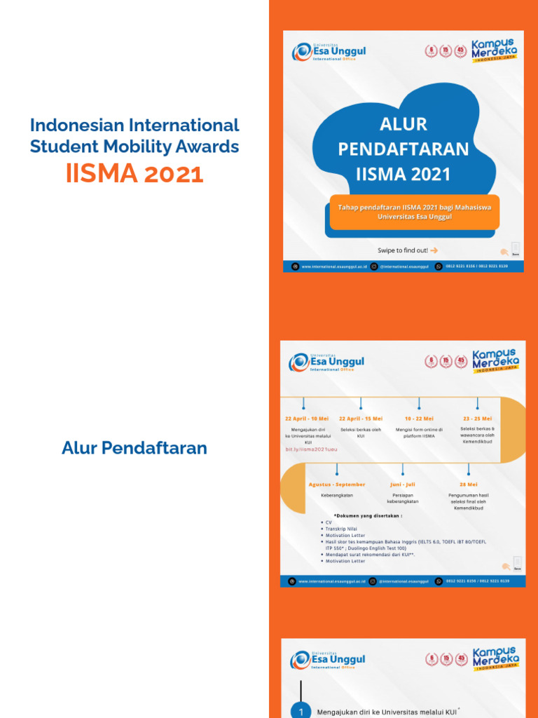 Alur Pendaftaran IISMA 2021 | PDF