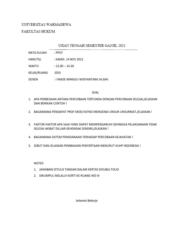 Soal PPGT | PDF | Kesehatan Holistik