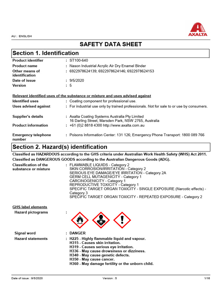AXALTA Acrylic Dry Enamel | PDF