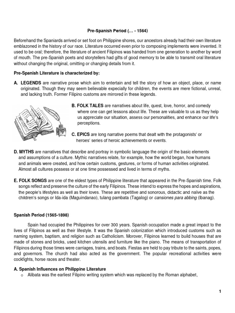 Pre-Spanish to Spanish Literature in the Philippines | PDF | Classics