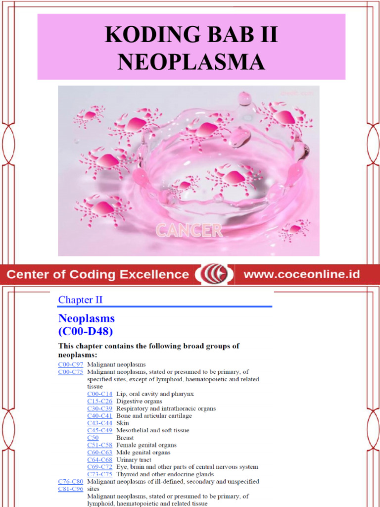 Koding Bab Ii Neoplasma | PDF