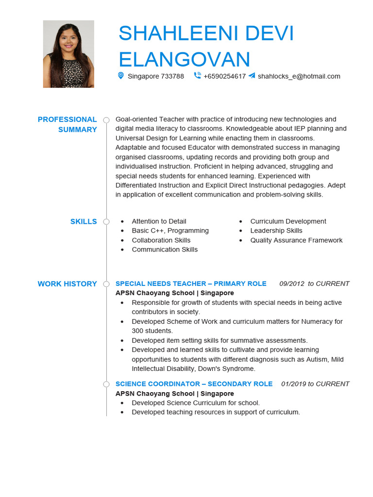 ShahleeniDeviE Resume 2020 December | PDF