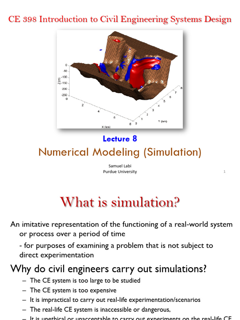 Civil Engineering Simulation Guide | PDF | Simulation | Stochastic