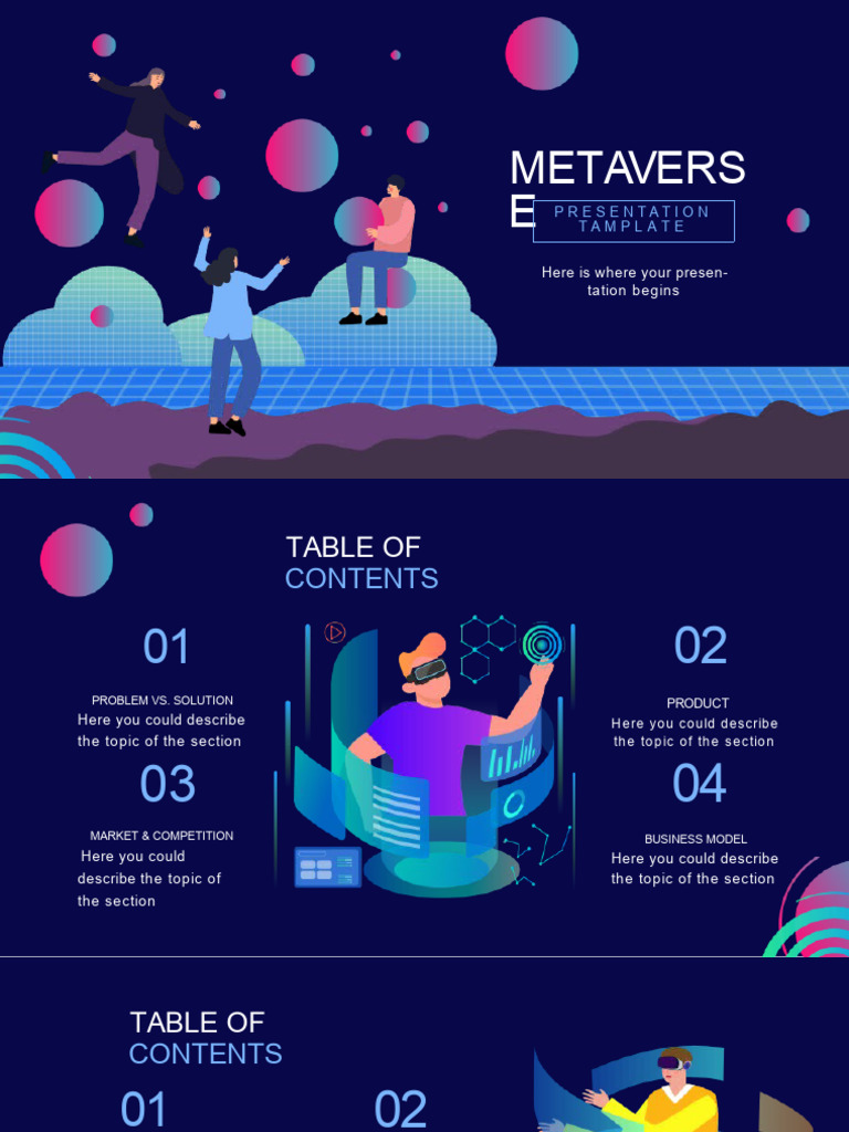 Metaverse Presentation Template | PDF | Career & Growth