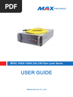 Maxphotonics MFSC 5000W-6000W CW Fiber Laser Series User Guide Manual | PDF