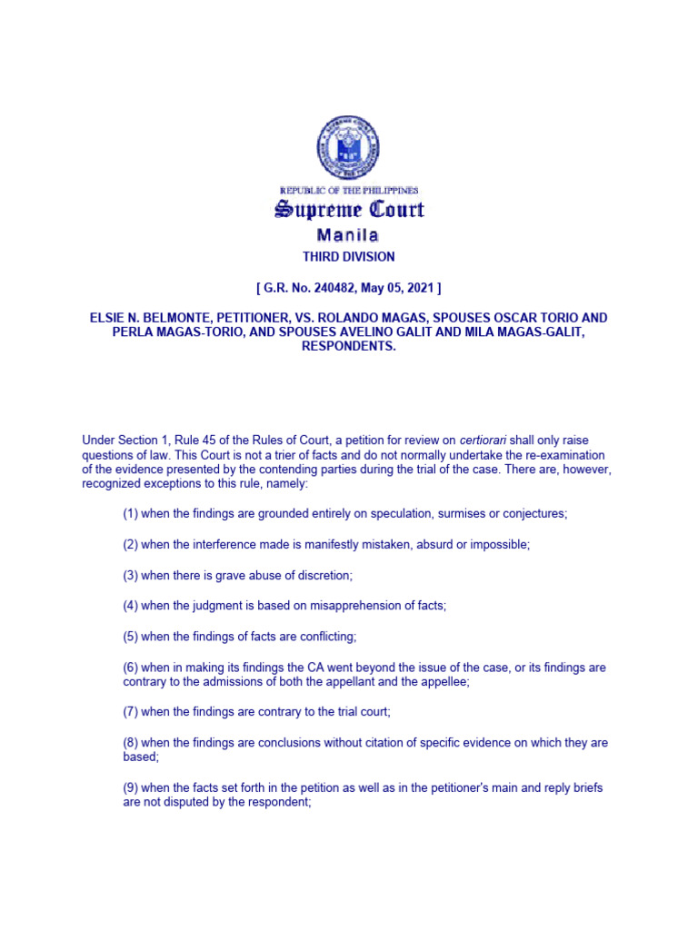 SC Re-Examine The Facts | PDF | Social Science | Law