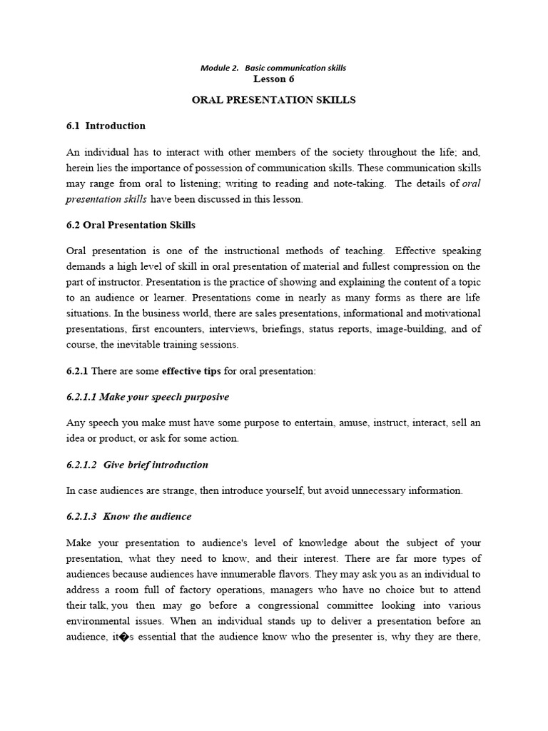 Module 2. Basic Communication Skills | PDF