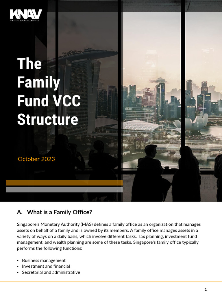 The Family Fund VCC Structure | PDF | Finance & Money Management