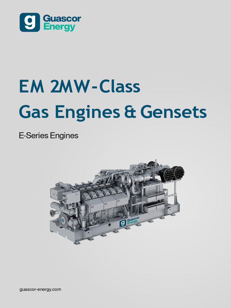 6009 EM 2MW Class Gas Engines Gensets en | PDF | Internal Combustion Engine | Engines