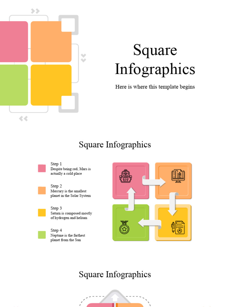 Square Infographics by Slidesgo | PDF