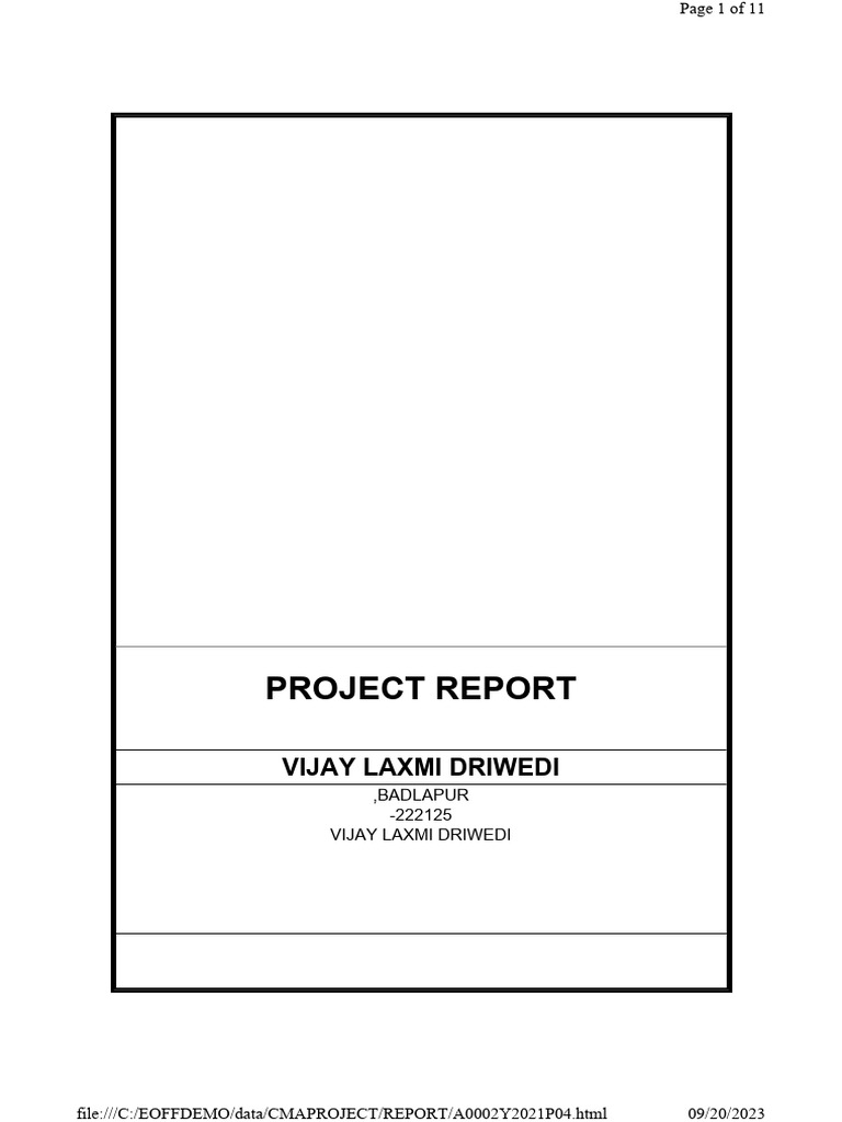 Cma 1 | PDF