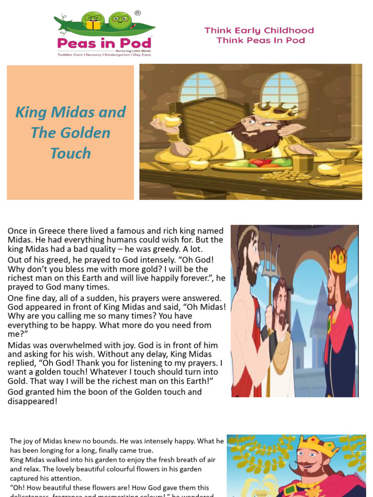 King Midas and the Golden Touch Story | PDF | Religion & Spirituality