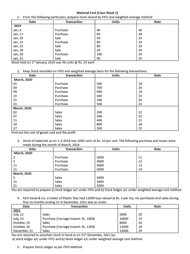Module 2 CLass Sums Sheet 2 | PDF Module 2 CLass Sums Sheet 2 | PDF