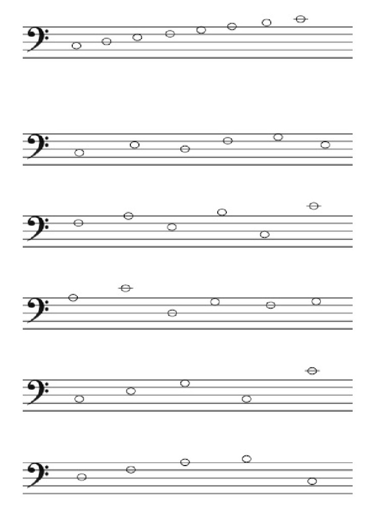 Fichas Notas Clave de Sol y Fa | PDF | Arte