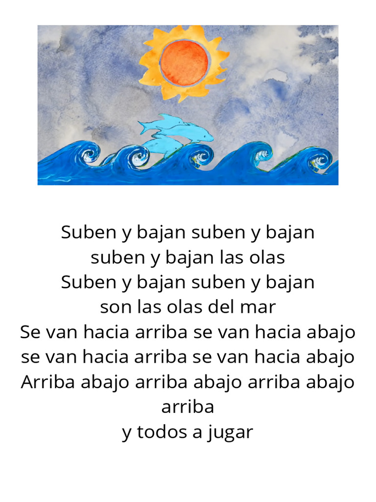 Suben y bajan las olas del mar | PDF