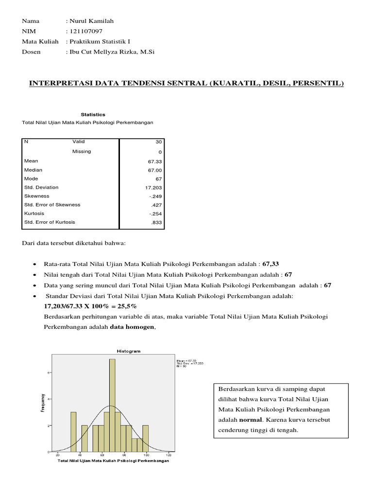 Tendensi Sentral | PDF