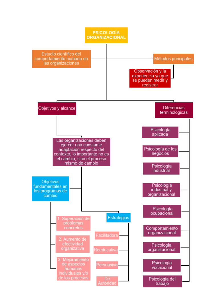 Tarea 2. Esquema Psicología Organizacional | PDF