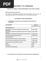 UZ Programmes PDF | PDF | Bachelor Of Science | Doctor Of Philosophy